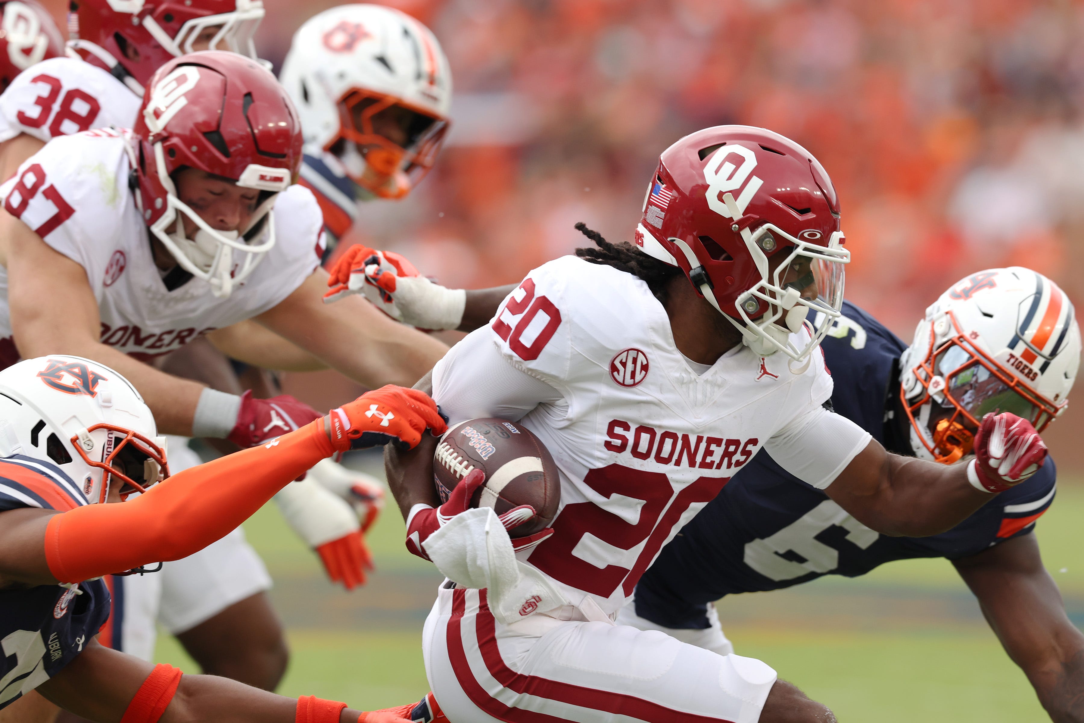 Oklahoma Sooners RB Sam Franklin entering the transfer portal