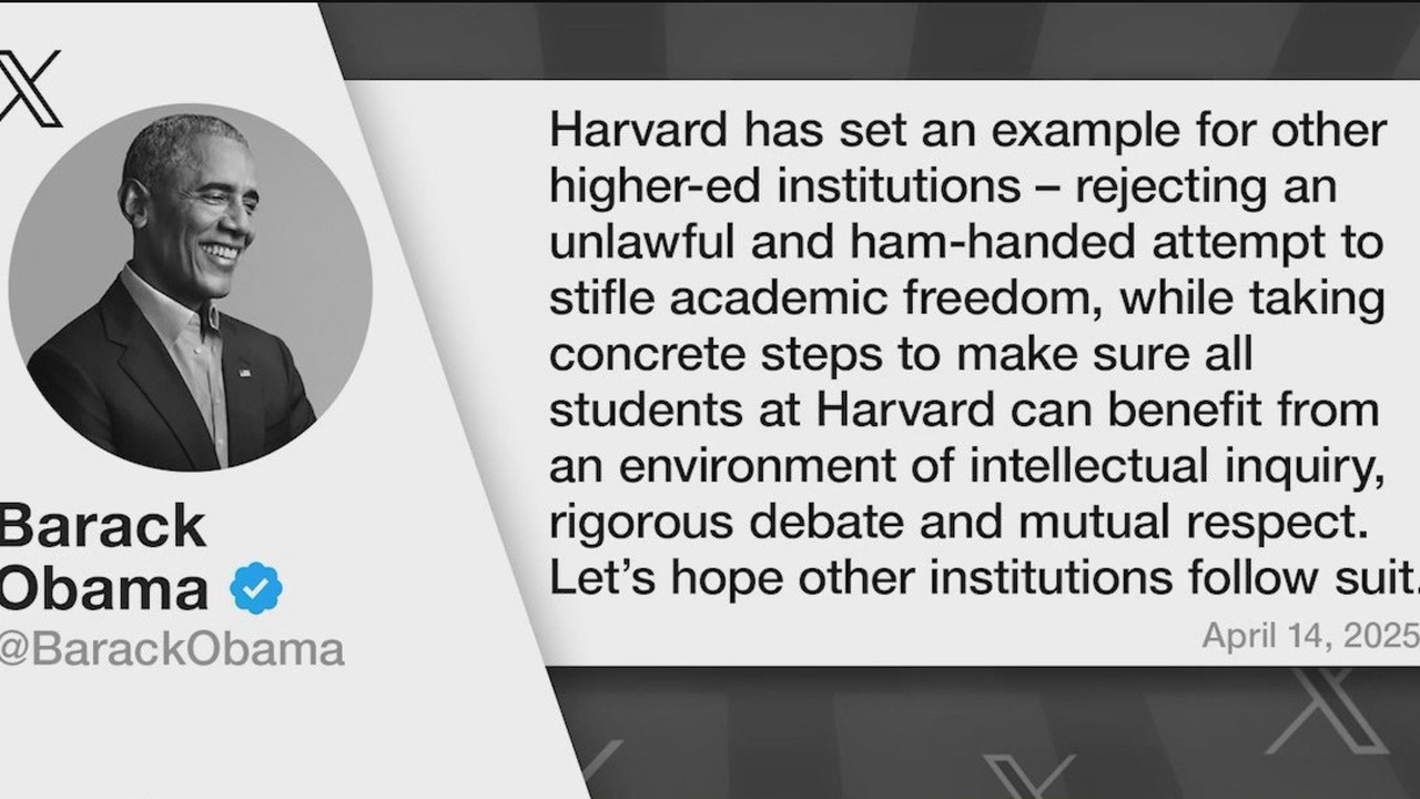 Obama speaks out after Harvard pushes back against Trump Administration ...