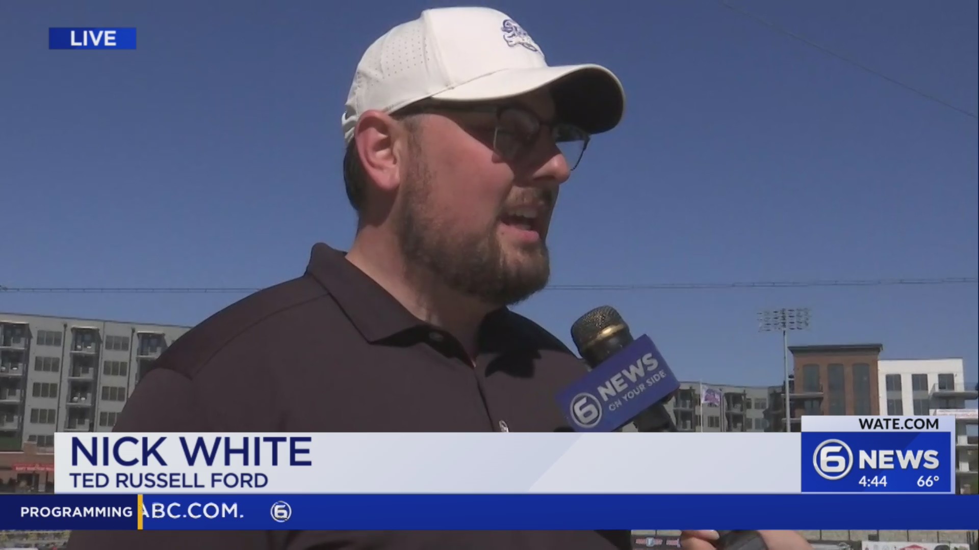 Amber Lynn interviews Nick White at Covenant Health Park