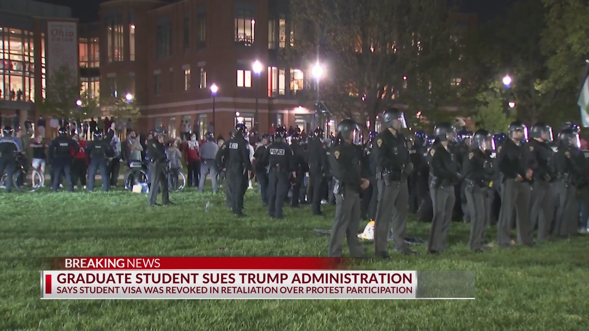 Ohio State graduate student sues Trump administration over revoked visa