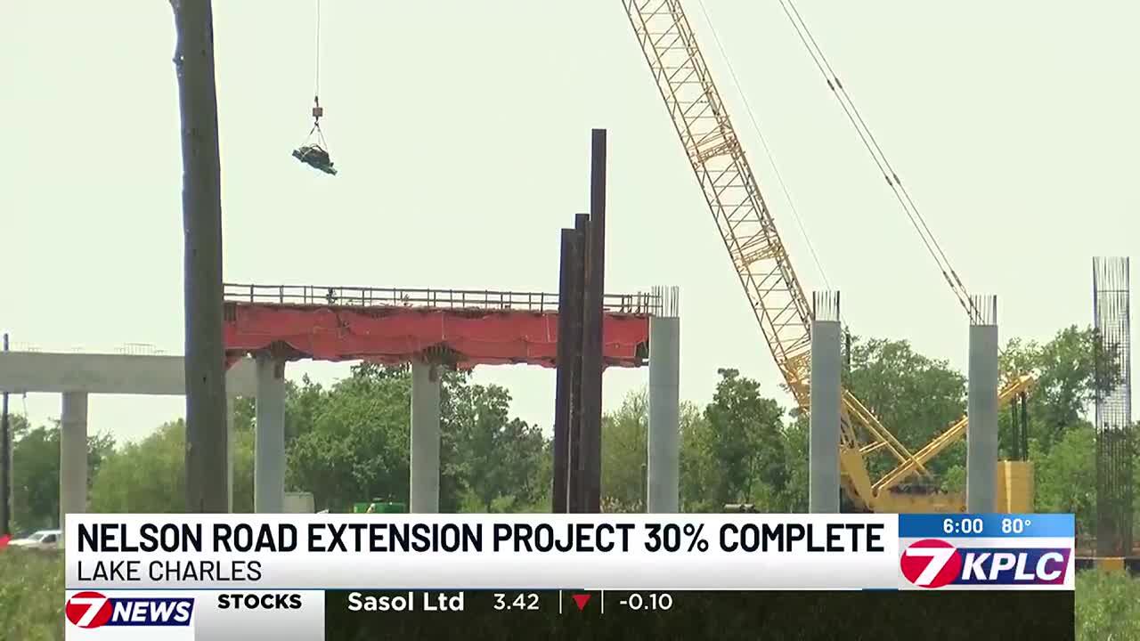 Nelson Road extension project reaches 30 percent completion
