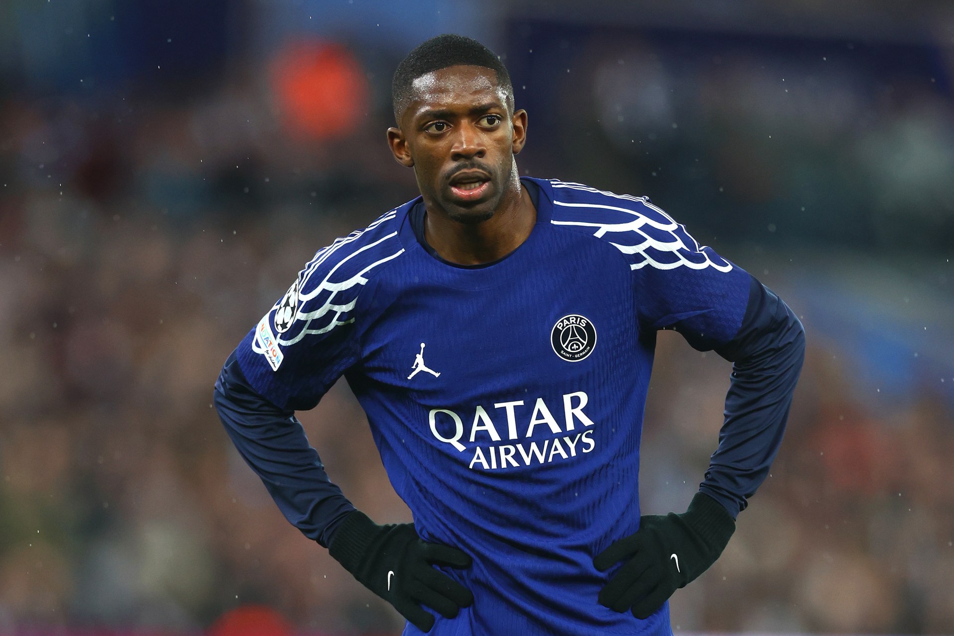 PSG star Ousmane Dembele refuses to take MOTM award after Aston Villa scare
