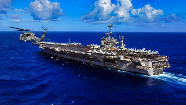 Aircraft Carrier John C. Stennis Has a Message for the U.S. Navy