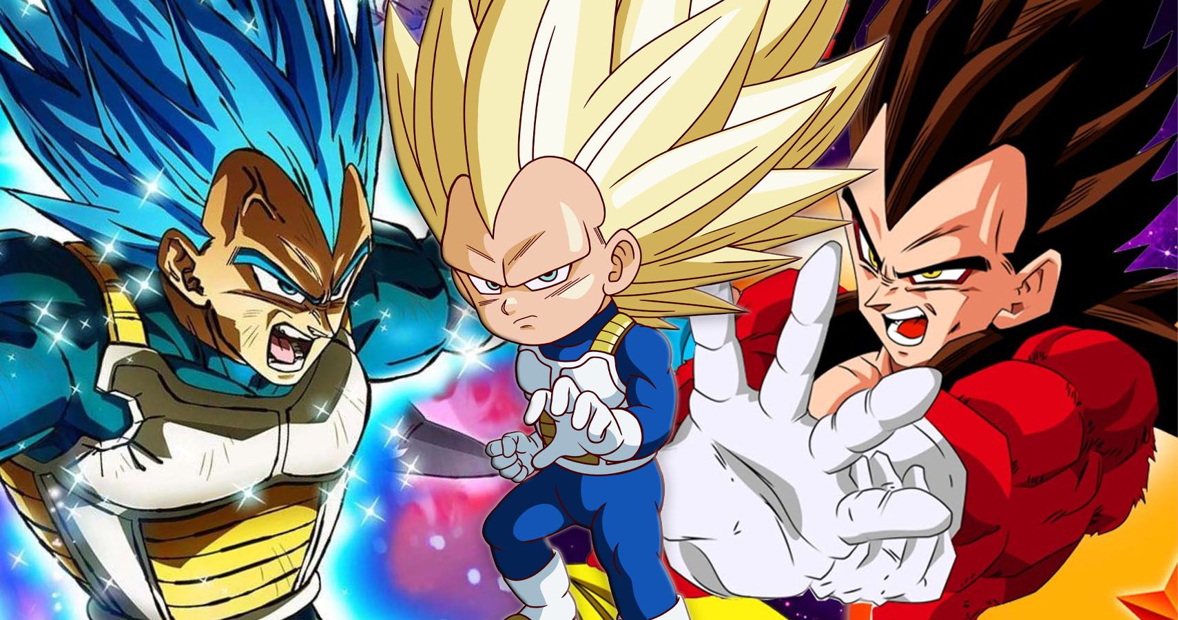 Every Super Saiyan Vegeta Form in the Dragon Ball Franchise, In ...
