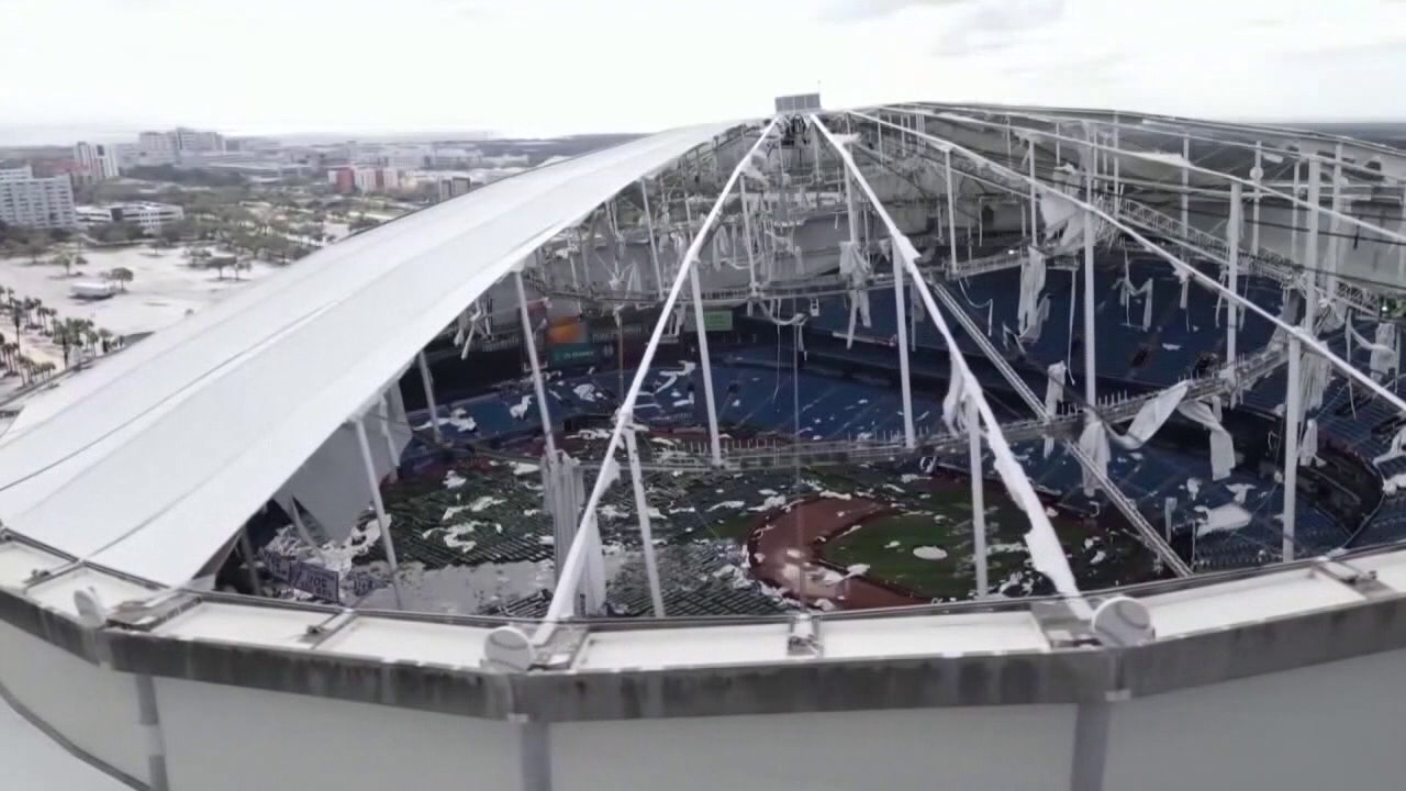 Tropicana Field damage: Inside the Tampa Bay Rays' stadium ravaged by ...