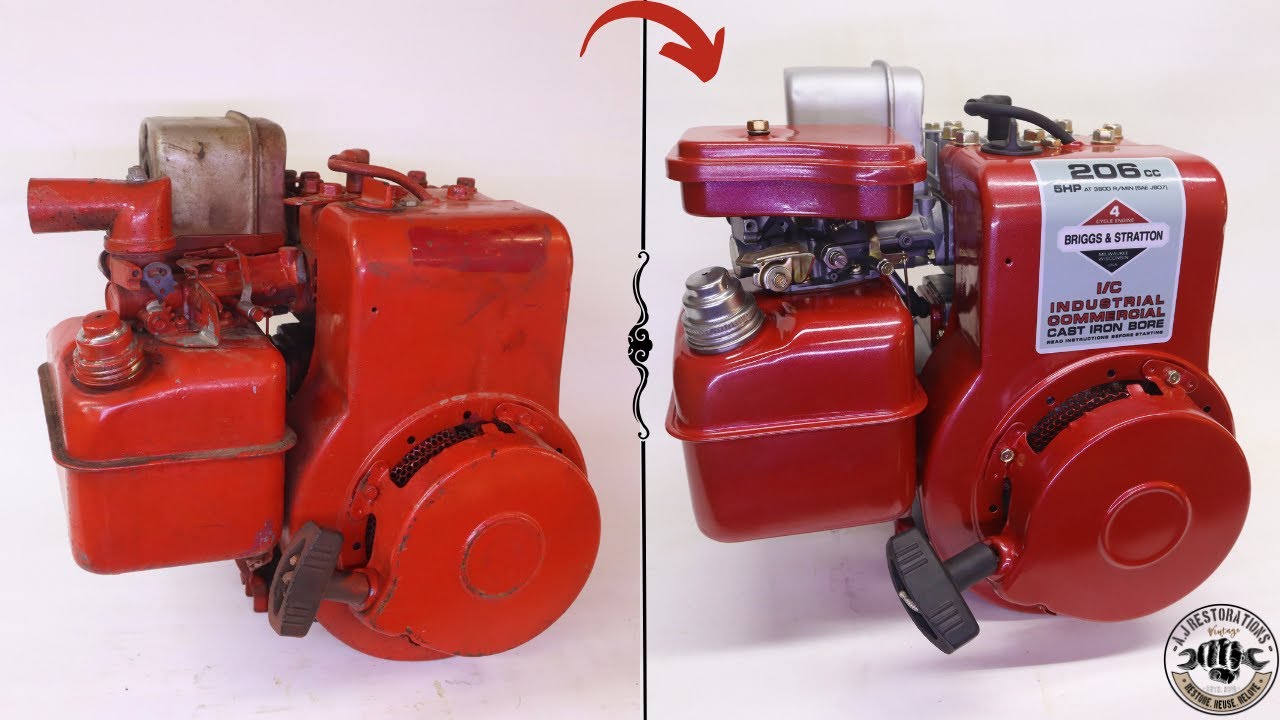 1984 5HP Briggs & Stratton Engine Restoration - Full Version