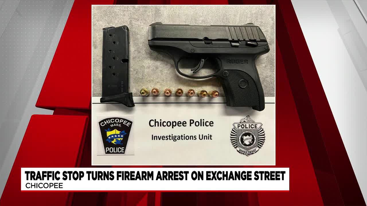 Traffic stop turns firearm arrest on Exchange Street