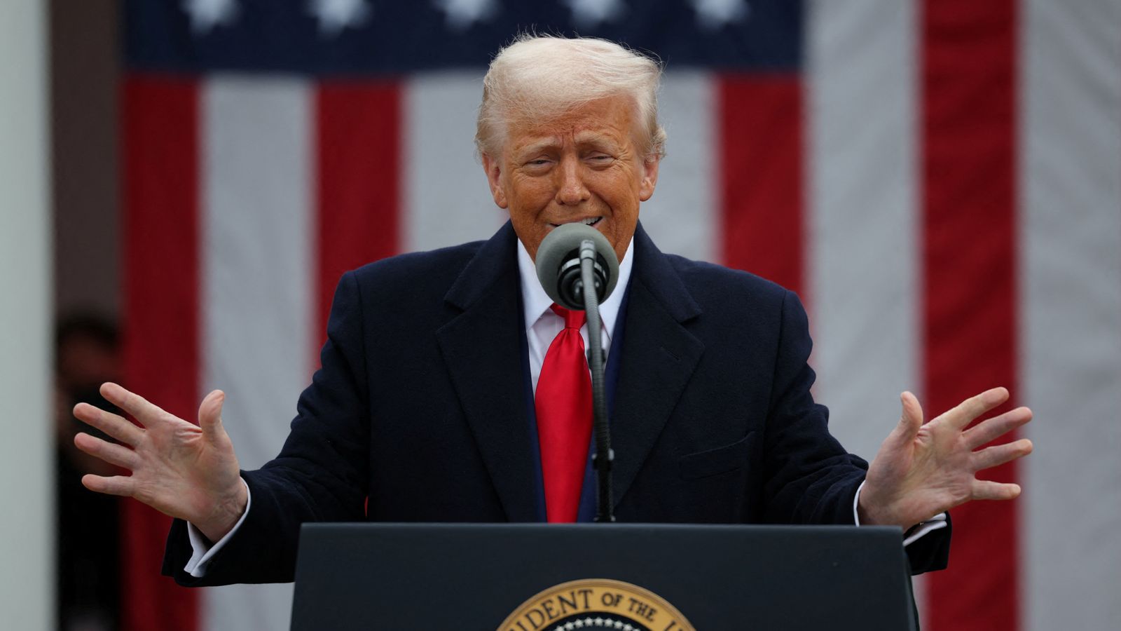 Trump reveals details of global tariffs - as he holds up chart showing ...