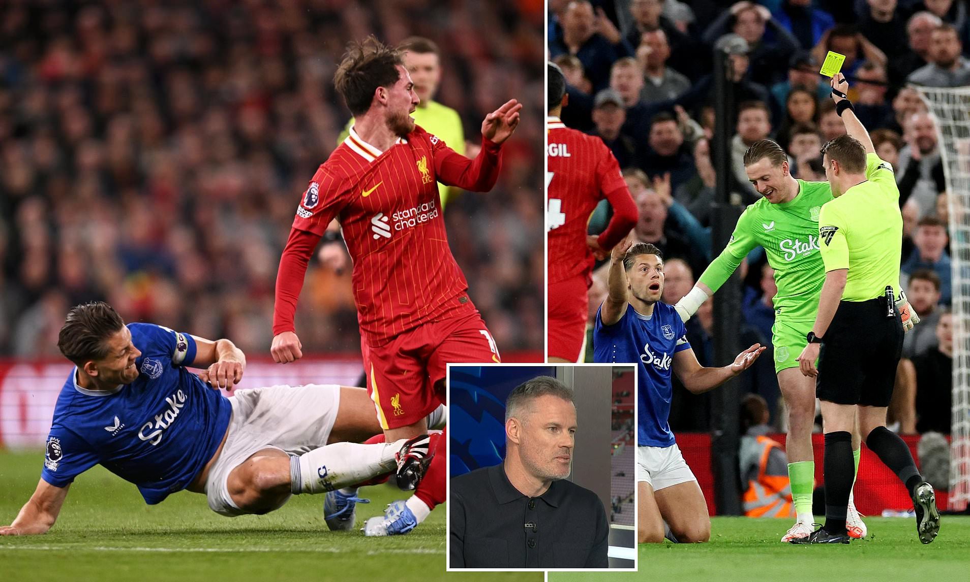 Jamie Carragher blasts 'SHOCKING' decision by VAR not to send James ...