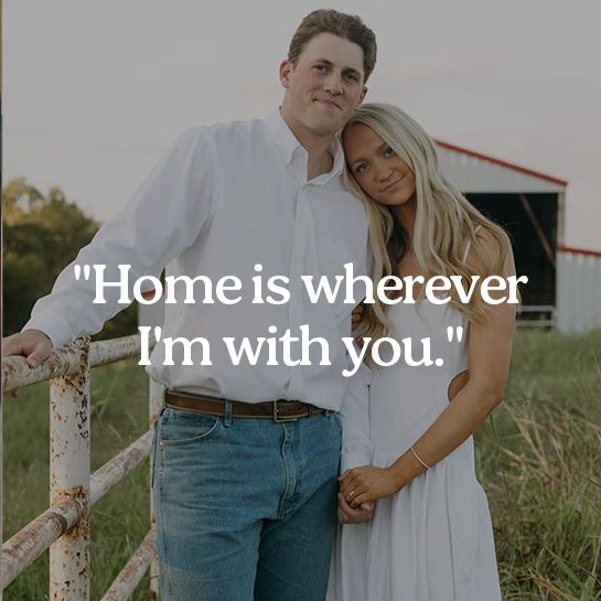 These cute couple Instagram captions feel like a little love note