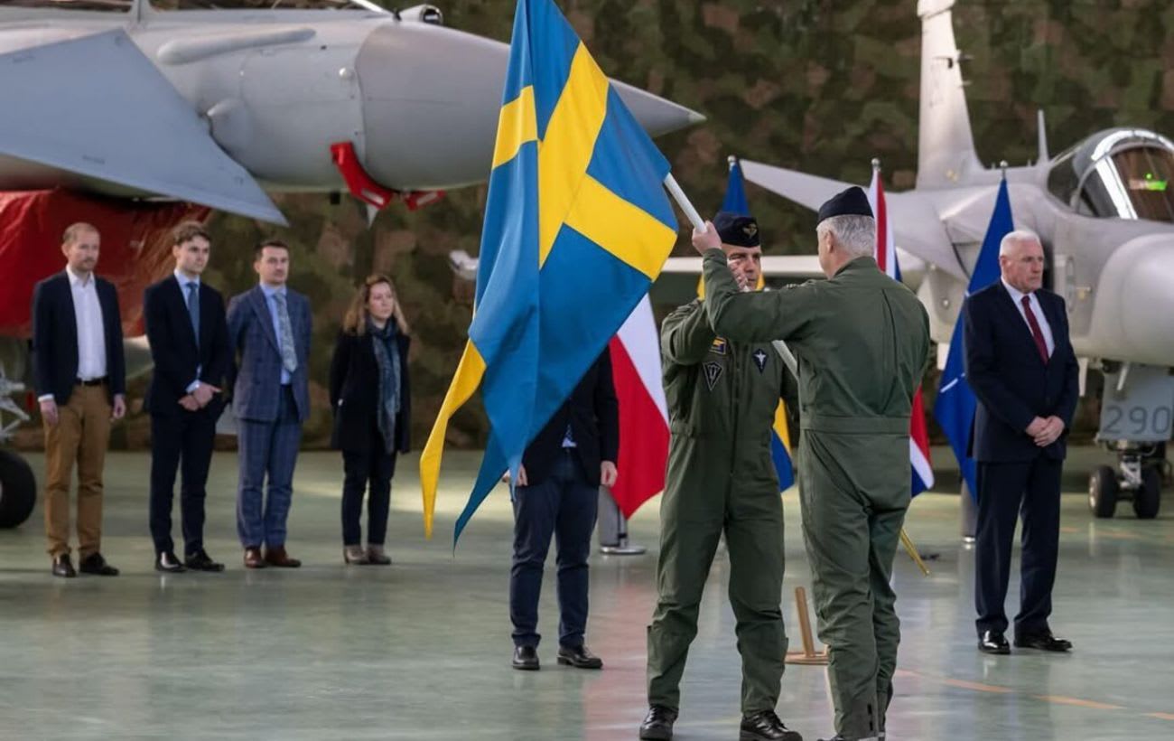 Sweden to patrol NATO airspace beyond its borders for the first time