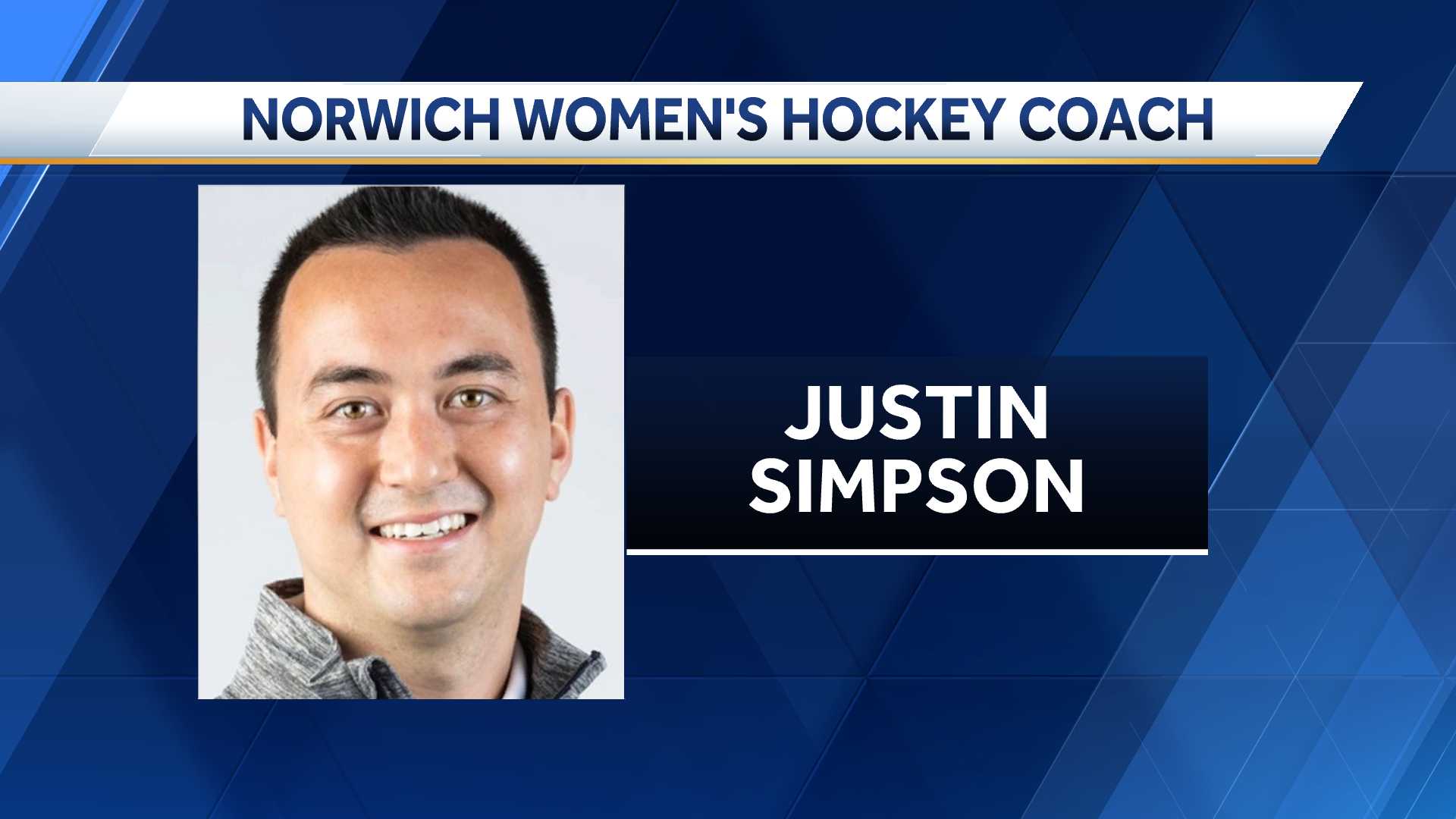 Norwich University names Justin Simpson as new head coach of women's ice hockey team