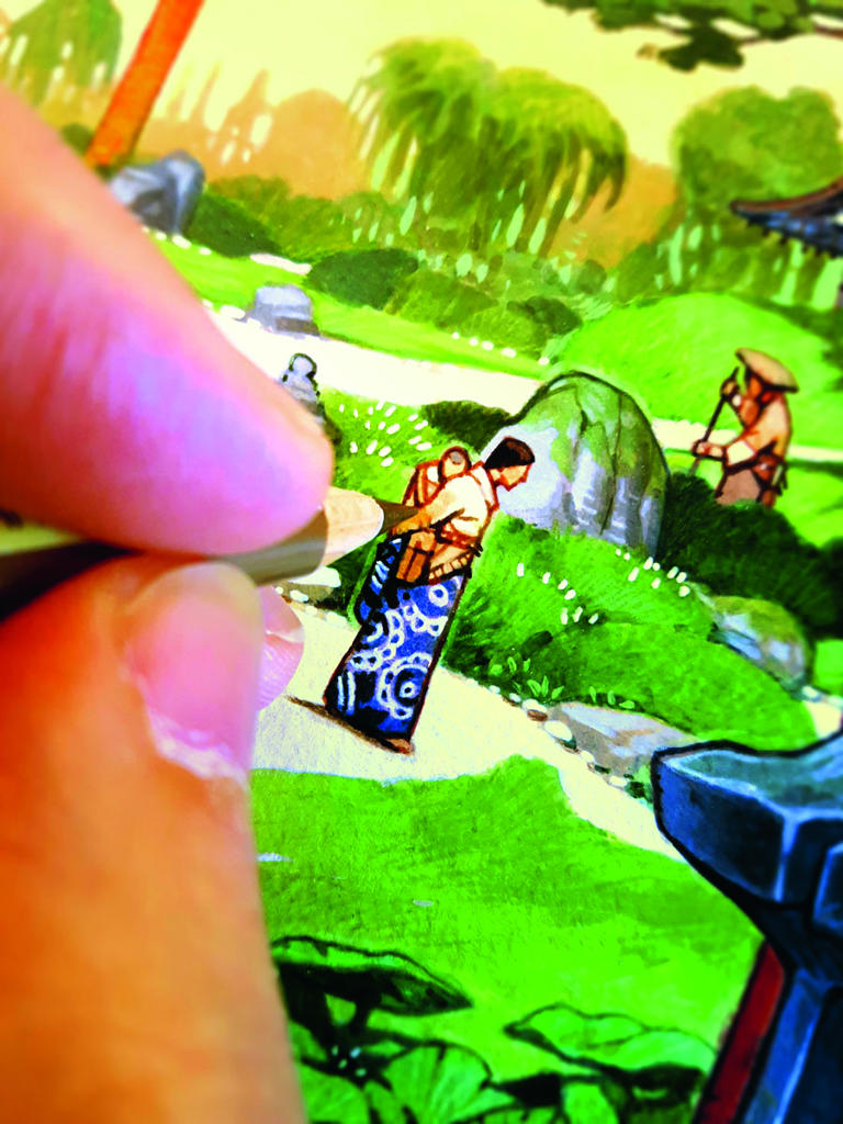 Inspirational advice for creating retro board game art