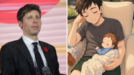 Sam Altman shares Studio Ghibli-style photo with newborn son: ‘Greatest ...