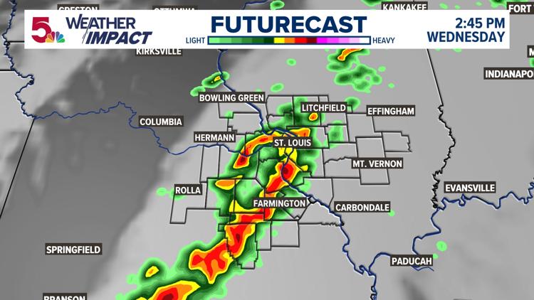 Severe weather radar | Storms start to move out of St. Louis region