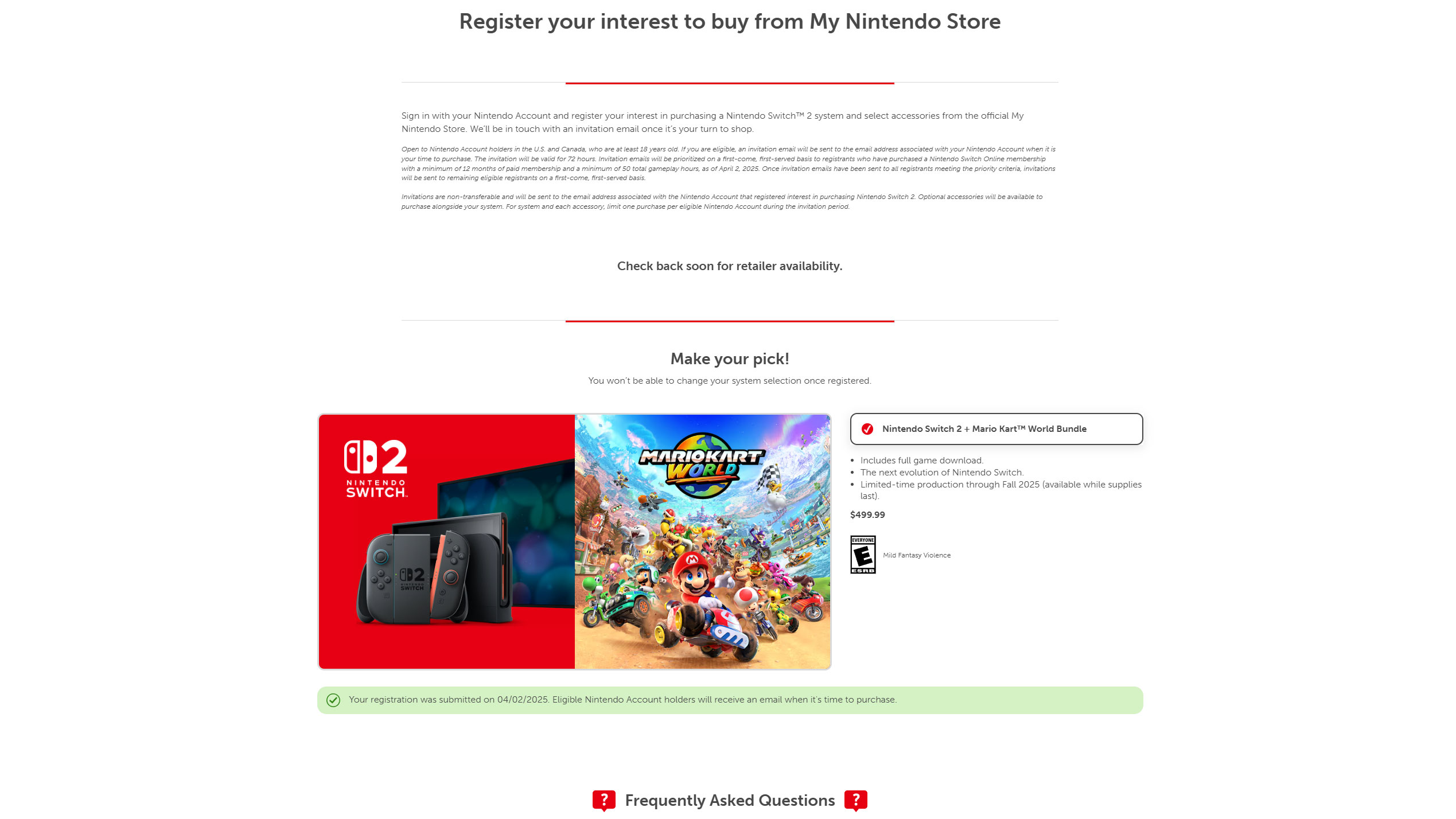 Here's How to Secure a Switch 2 From My Nintendo Store