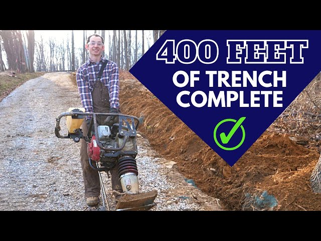Backfilling and Tamping our Electric Trench