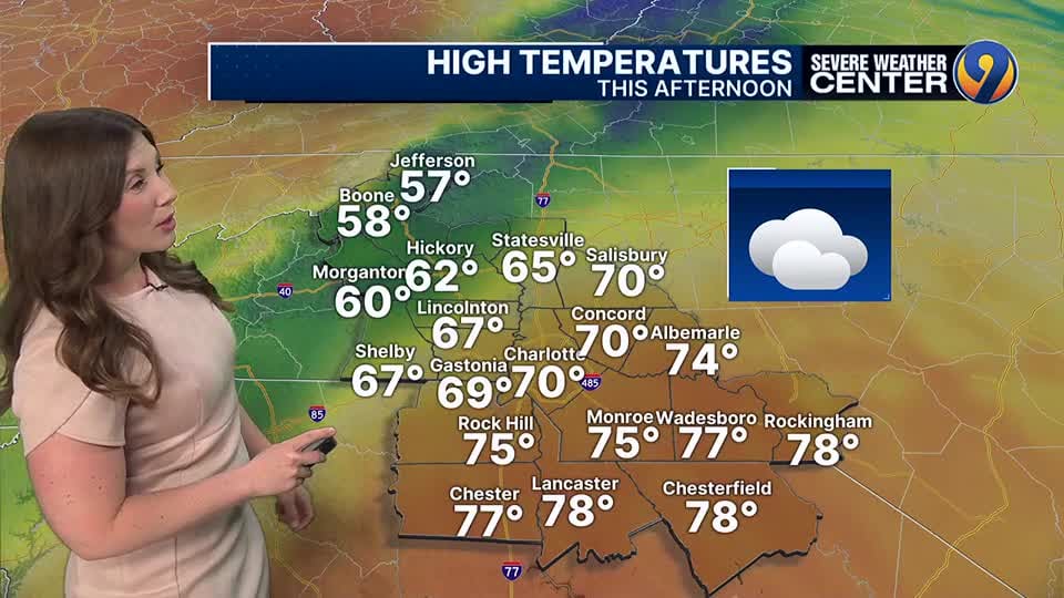 Wednesday afternoon forecast update with Meteorologist Danielle Miller