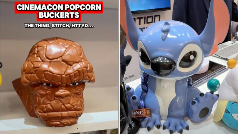 First Look at Fantastic Four: First Steps and Stitch Popcorn Buckets