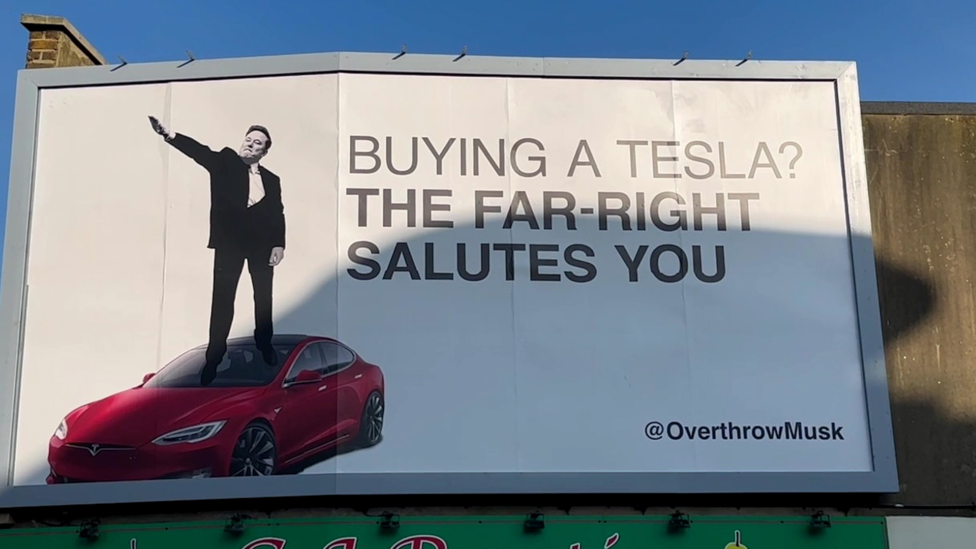 Elon Musk 'Nazi' billboard emerges as Trump tells allies the Tesla CEO ...