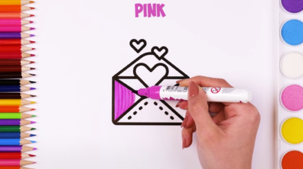 Teaching Color Names Through Drawings for Kids