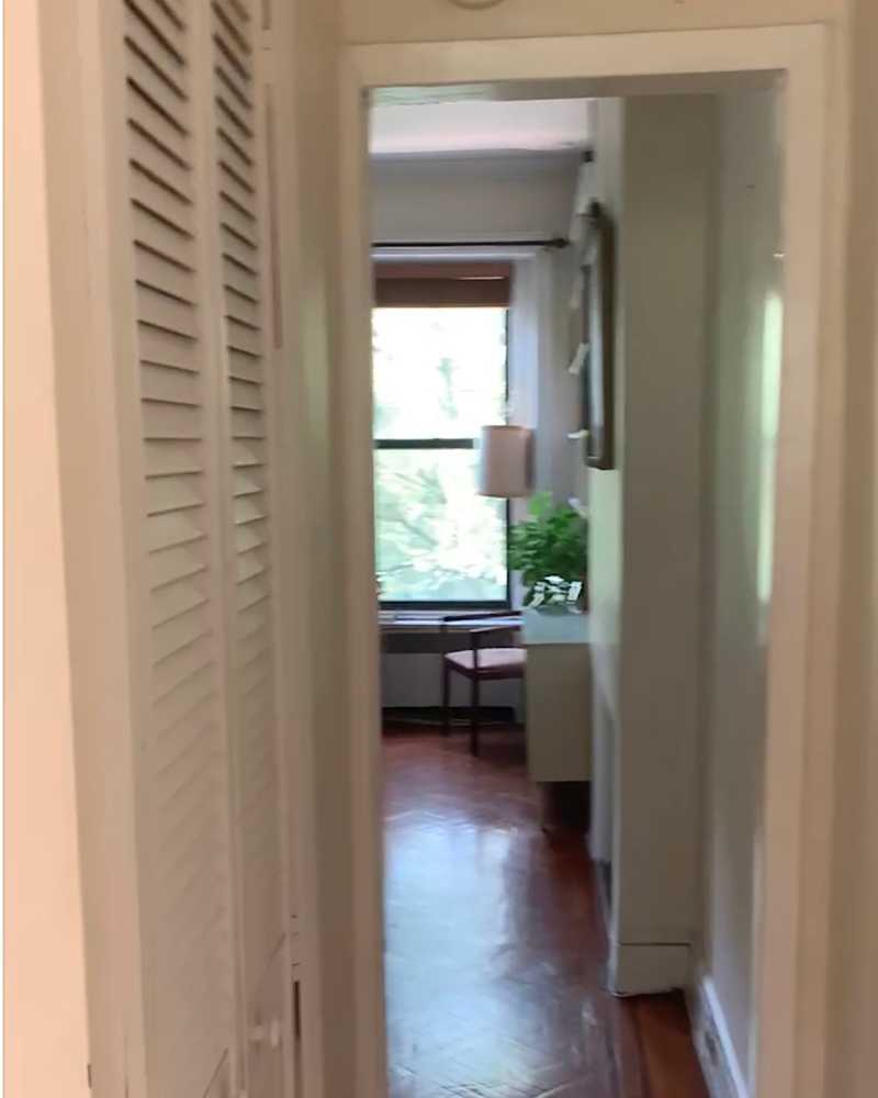 A "Teeny Tiny Hallway" Becomes a Colorful, Storage-Packed Feature