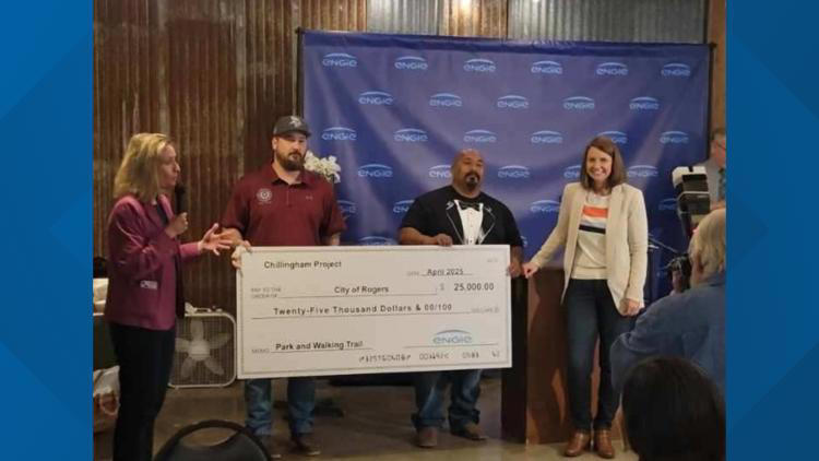 Rogers receives donation to improve upcoming disc golf course