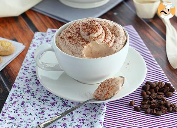 Iced cappuccino, a delicious coffee dessert