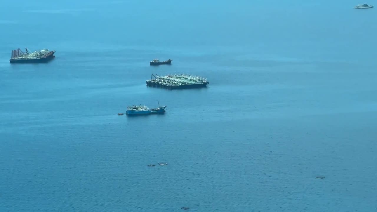 Aerial footage shows China's 'heavily fortified military base' in ...