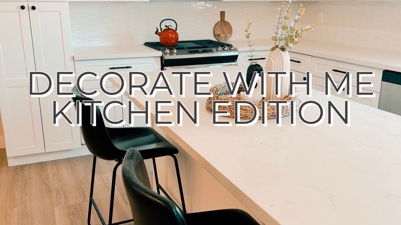 Decorate With Me: Minimalist Black and White Kitchen | Boujee on a Budget