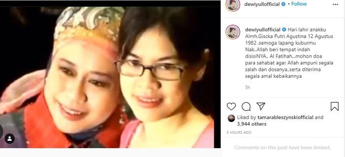 Meninggal di Usia 28 Tahun, Inilah Sosok Gisca, Putri Dewi Yull dan Ray ...