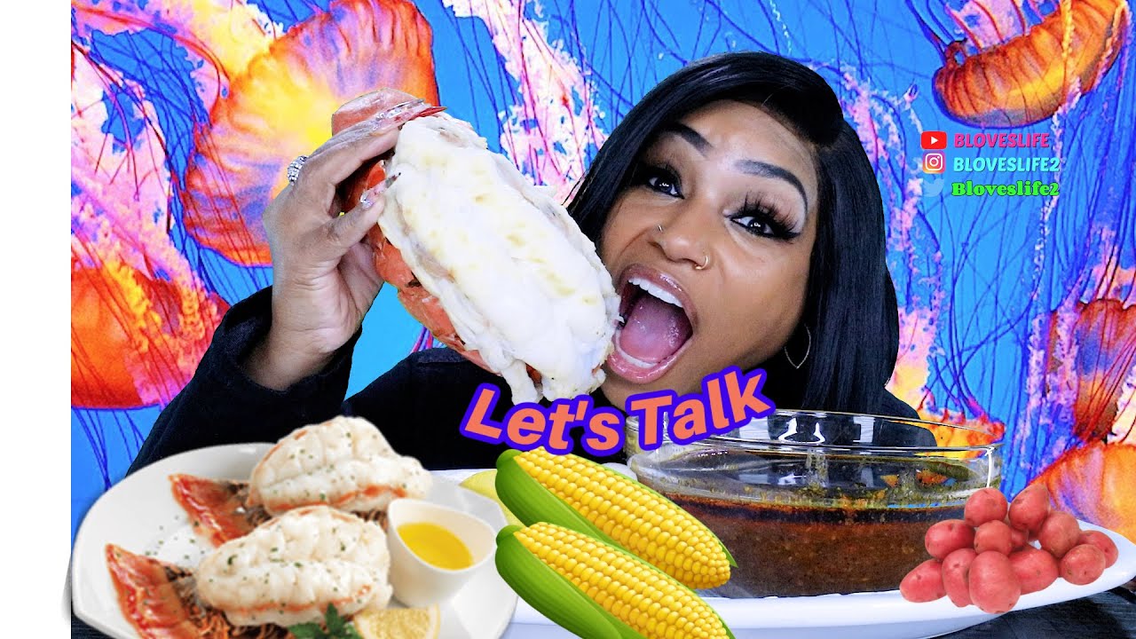ASMR: Massive Lobster Tail Mukbang (Slurping Sounds)