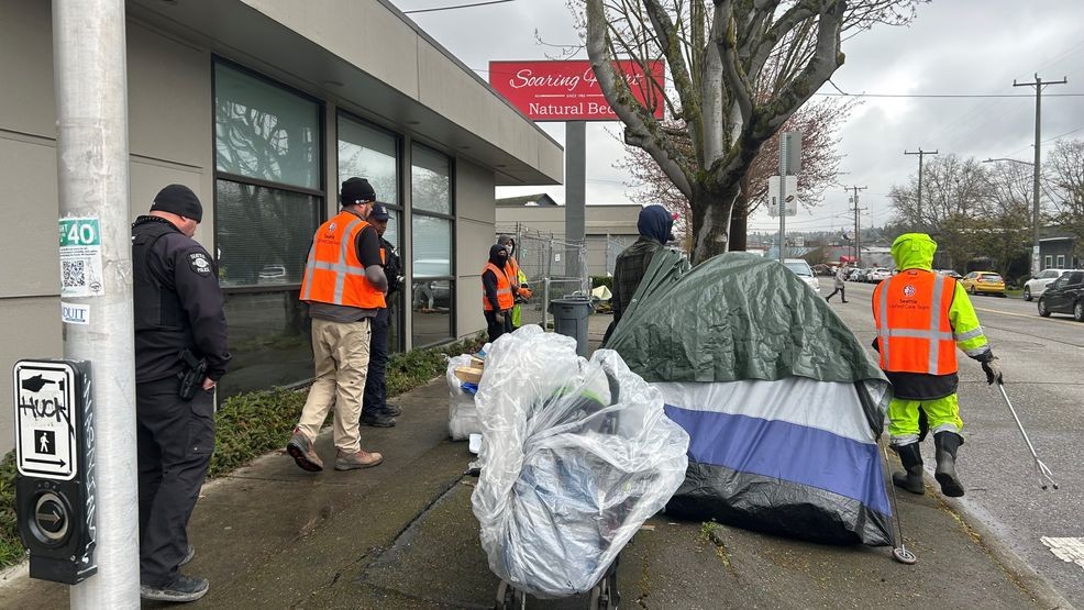Sprawling Seattle homeless camp cleared, but many campers relocate just ...