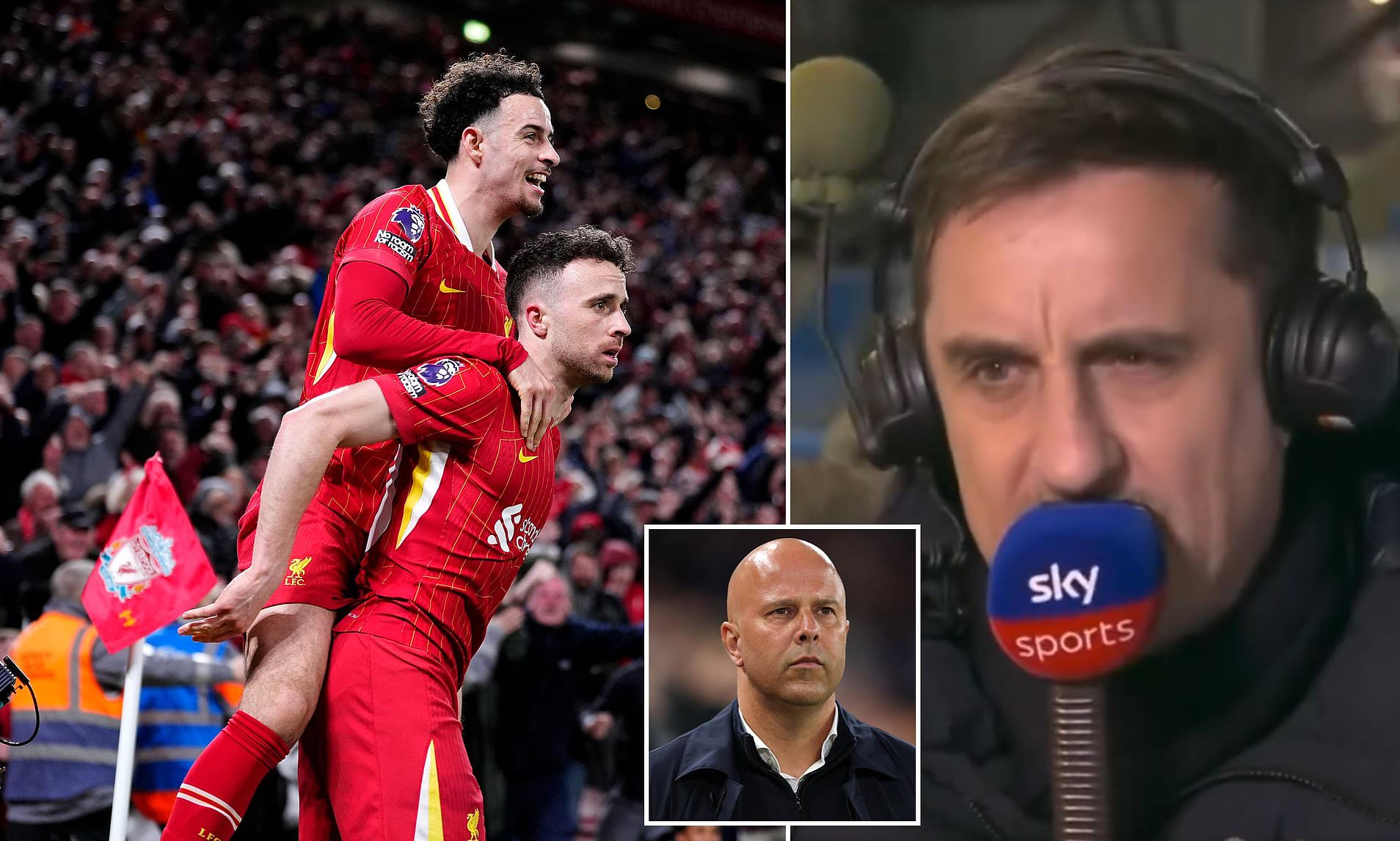 Gary Neville admits he's been left 'stunned' by Liverpool's ...