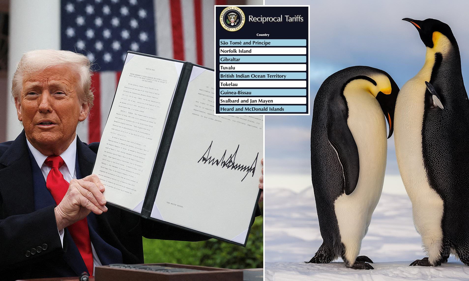 Critics mock Trump tariffs on 'penguins' living on Antarctic Islands