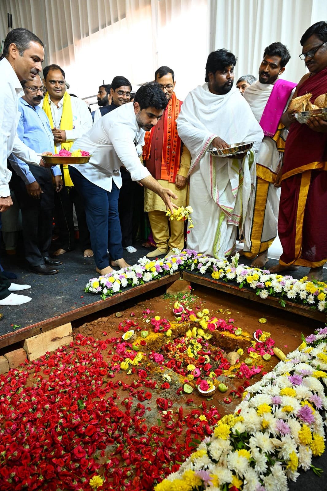 Minister Nara Lokesh Lays Foundation Stone For Reliance’s ₹139 Crore ...