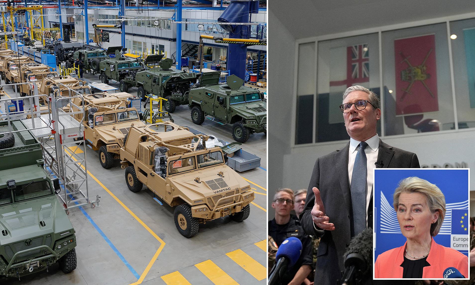 Britain floats joint plan with Europe to fund 'large-scale rearmament'