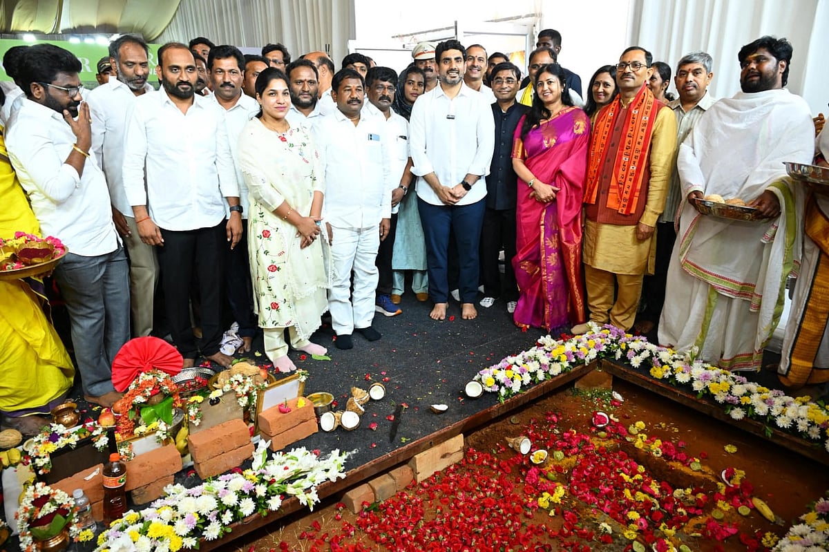 Minister Nara Lokesh Lays Foundation Stone For Reliance’s ₹139 Crore ...
