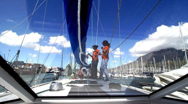 Historic voyage as Indian navy's women crew docks in Cape Town