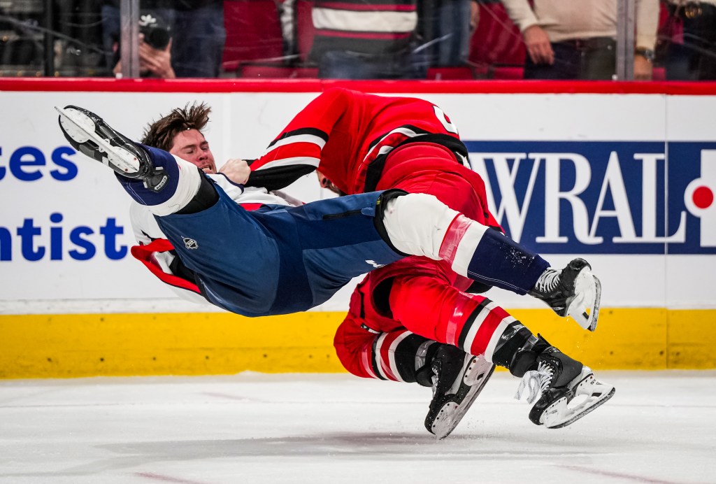 Capitals-Hurricanes game turns into fight night — including one ...
