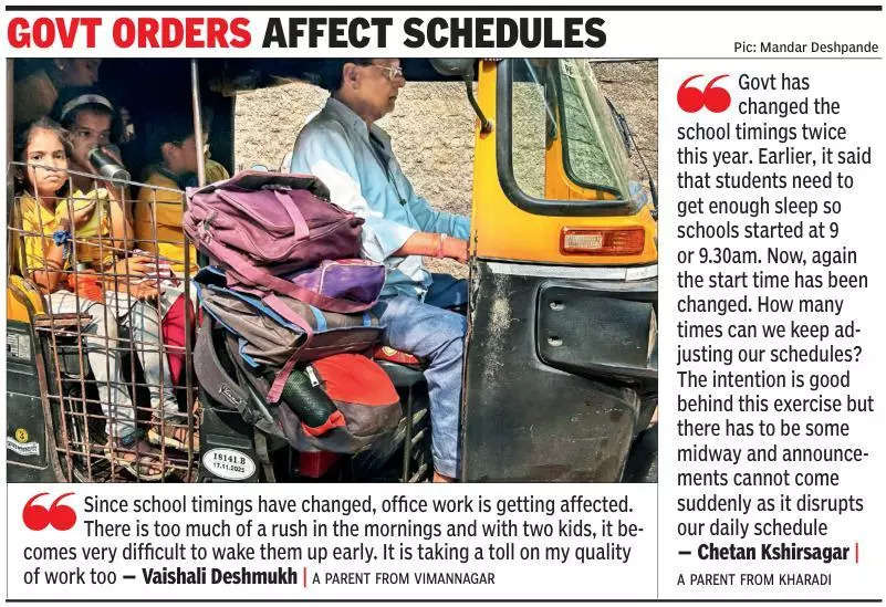 Parents scurry to drop and pick up kids as schools in Maharashtra start ...