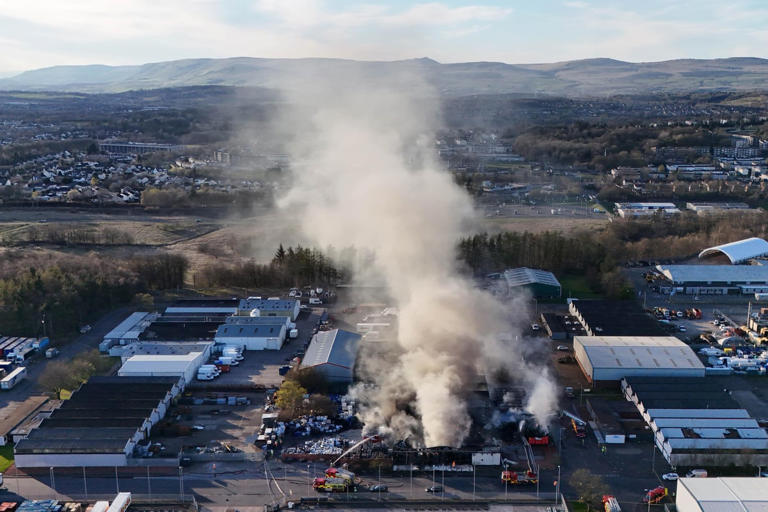 Firefighters at scene for third day after industrial estate blaze