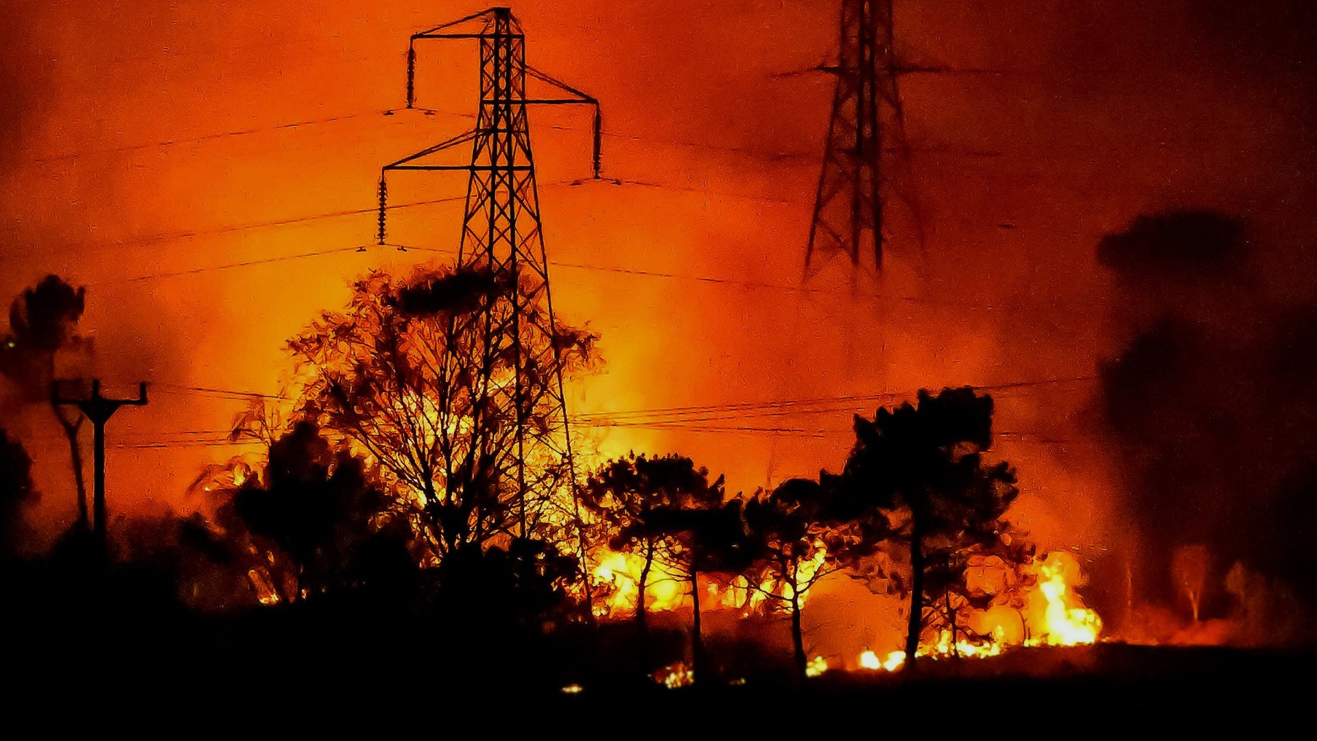 Wildfire tears through UK beauty spot with warning issued across the ...