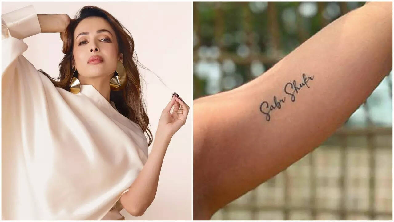 Exclusive: Malaika Arora on her brand-new tattoo ‘sabr shukr’! Says ...