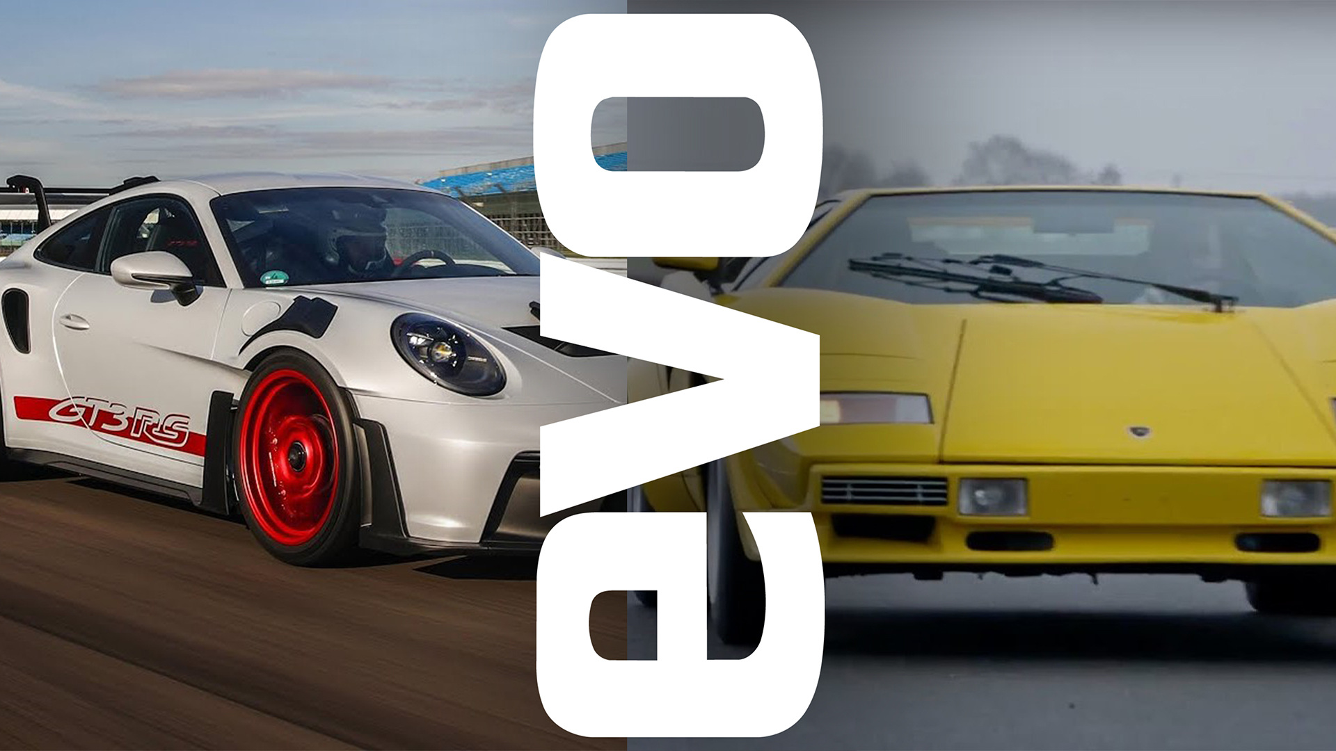 Porsche 911 GT3 RS vs Lamborghini Countach LP 400 S