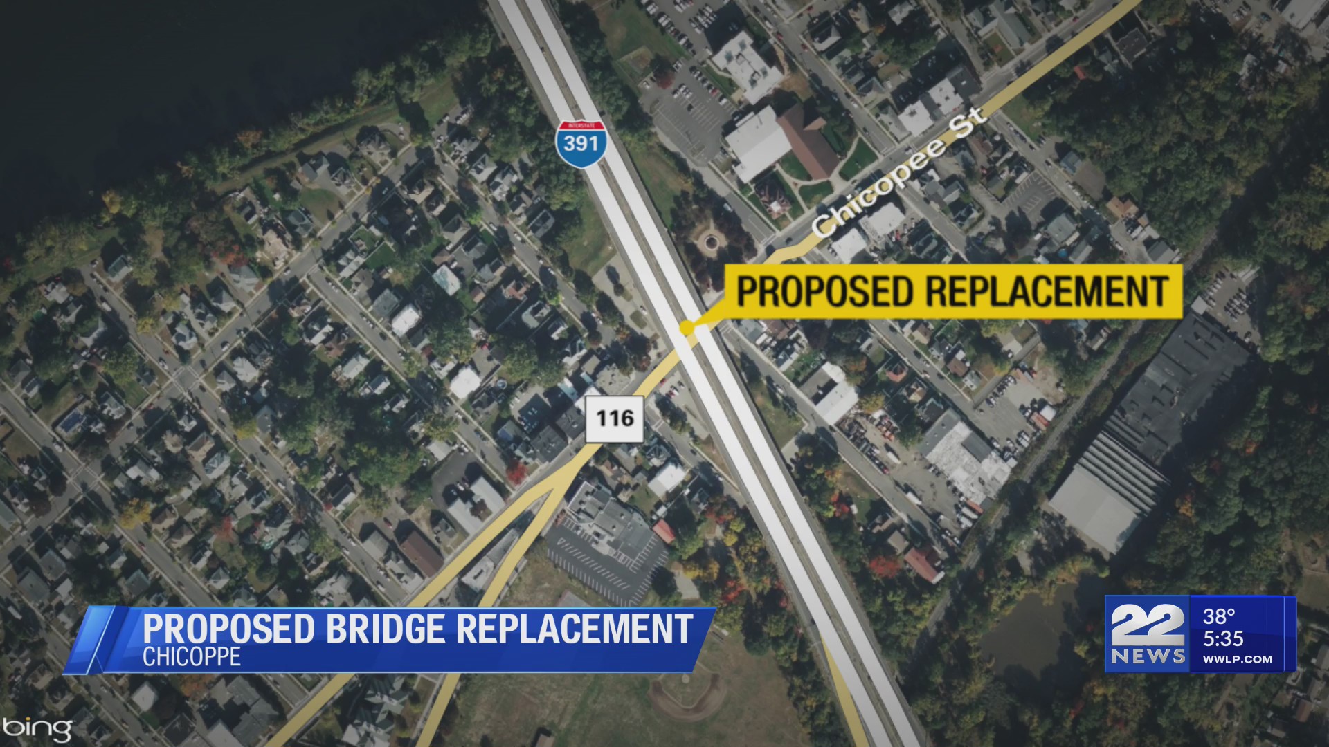 MassDOT proposes new Chicopee Street bridge, meeting Thursday