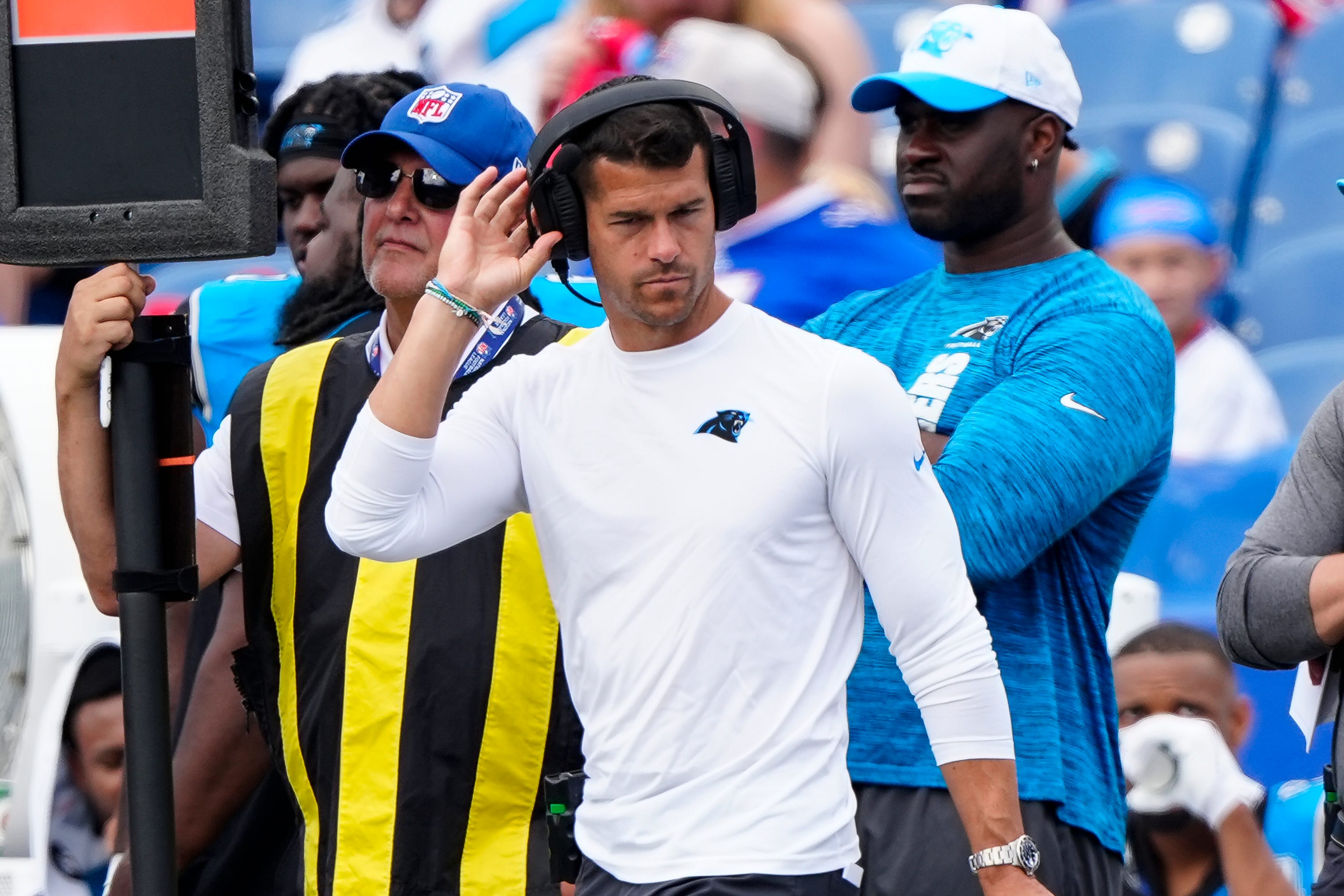 Panthers coach Dave Canales may have tipped his team's 2025 draft plans