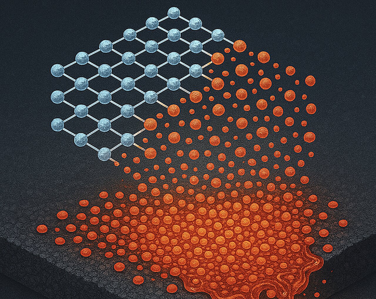 Crystal melting and the glass transition obey the same physical law
