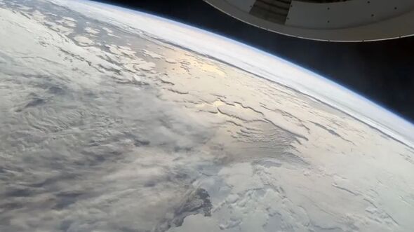 Space tourist beams back incredible 'historic' images of Earth's South pole