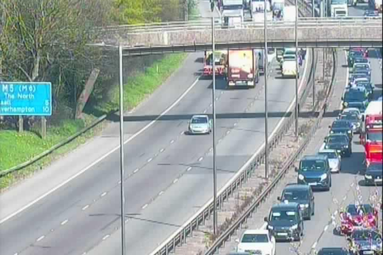 M5: Body found on motorway prompting full road closure